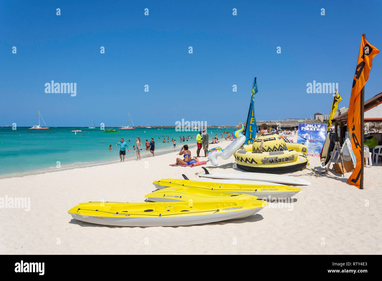 Palm Beach (Hotel Riu Palace), Noord District, Aruba, ABC Islands ...
