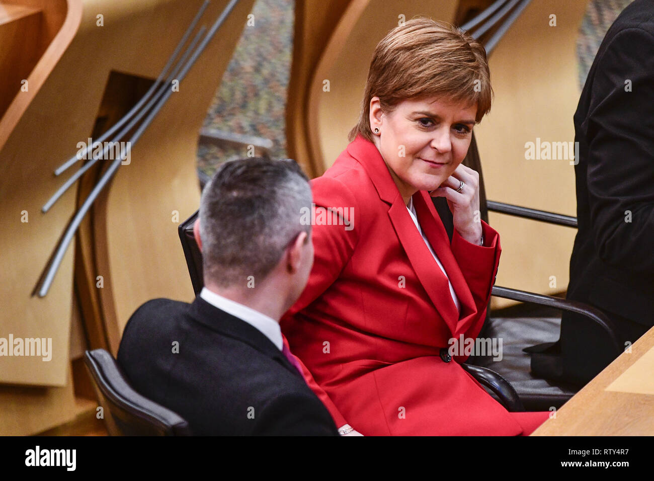 Finance Secretary of Scotland Derek MacKay delivers the budget at ...