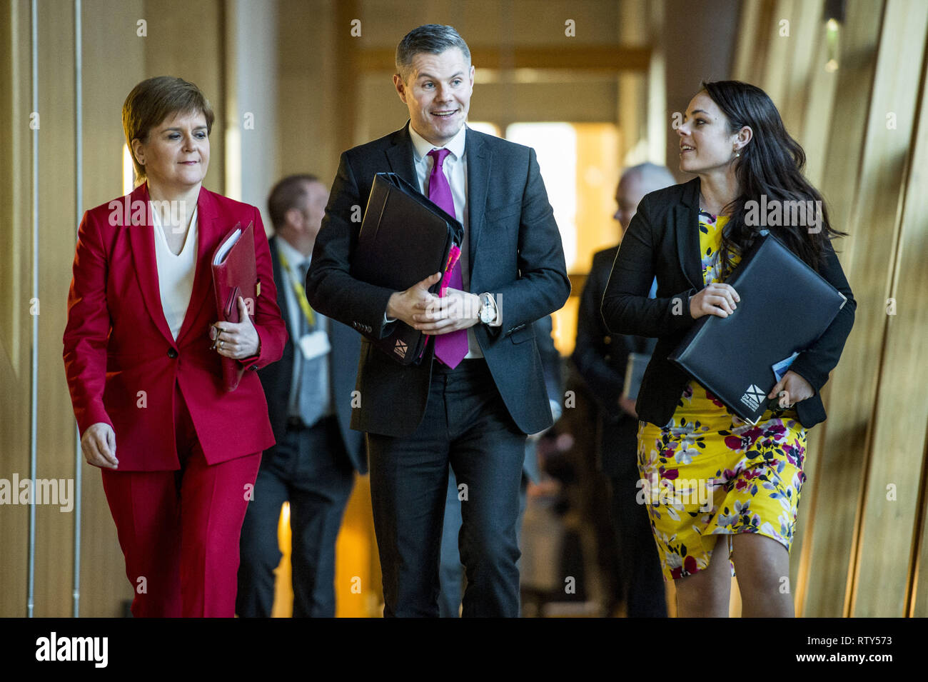 Finance Secretary of Scotland Derek MacKay delivers the budget at ...