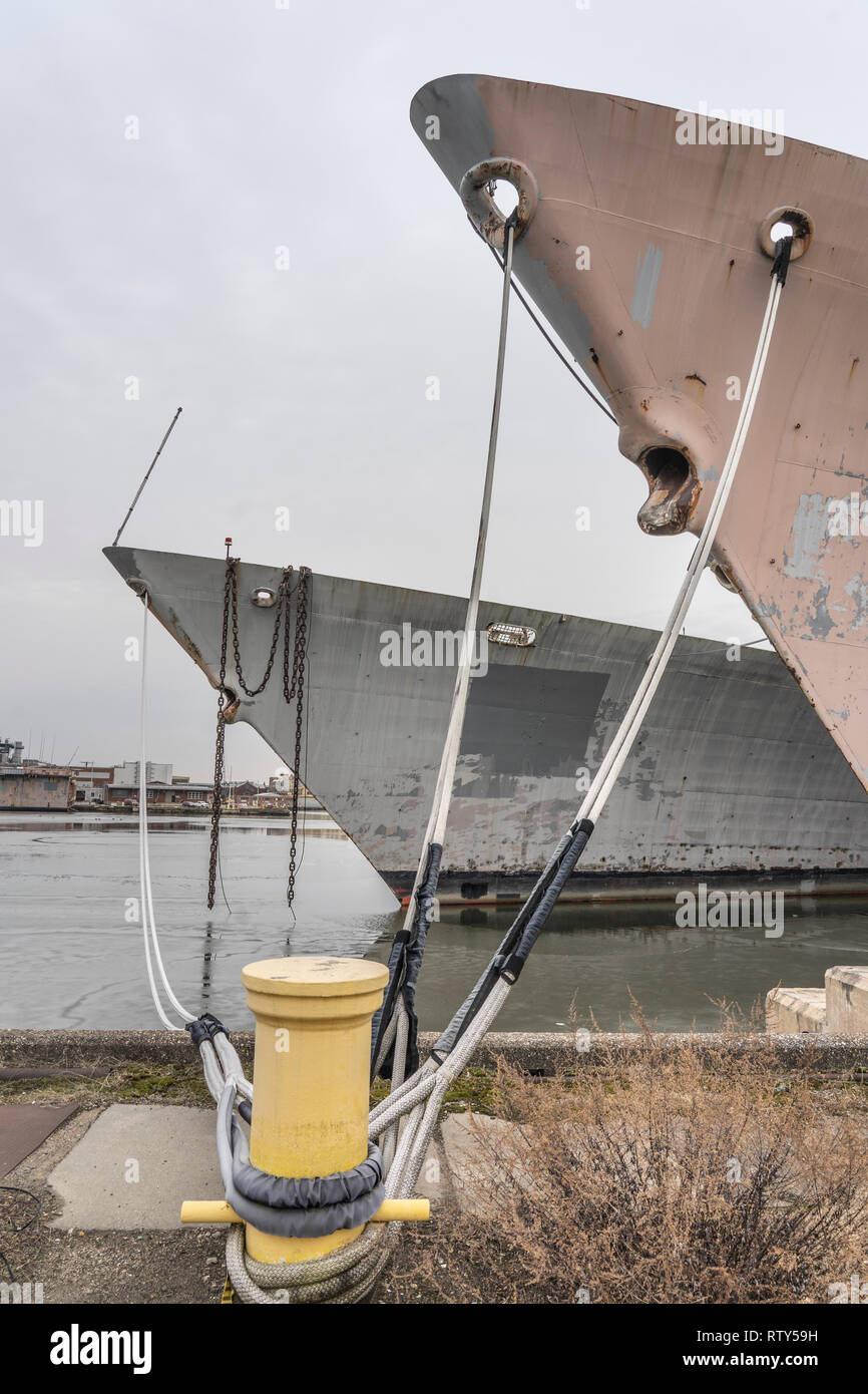 decommissioned ships at The Navy Yard, formerly the Philadelphia Naval ...