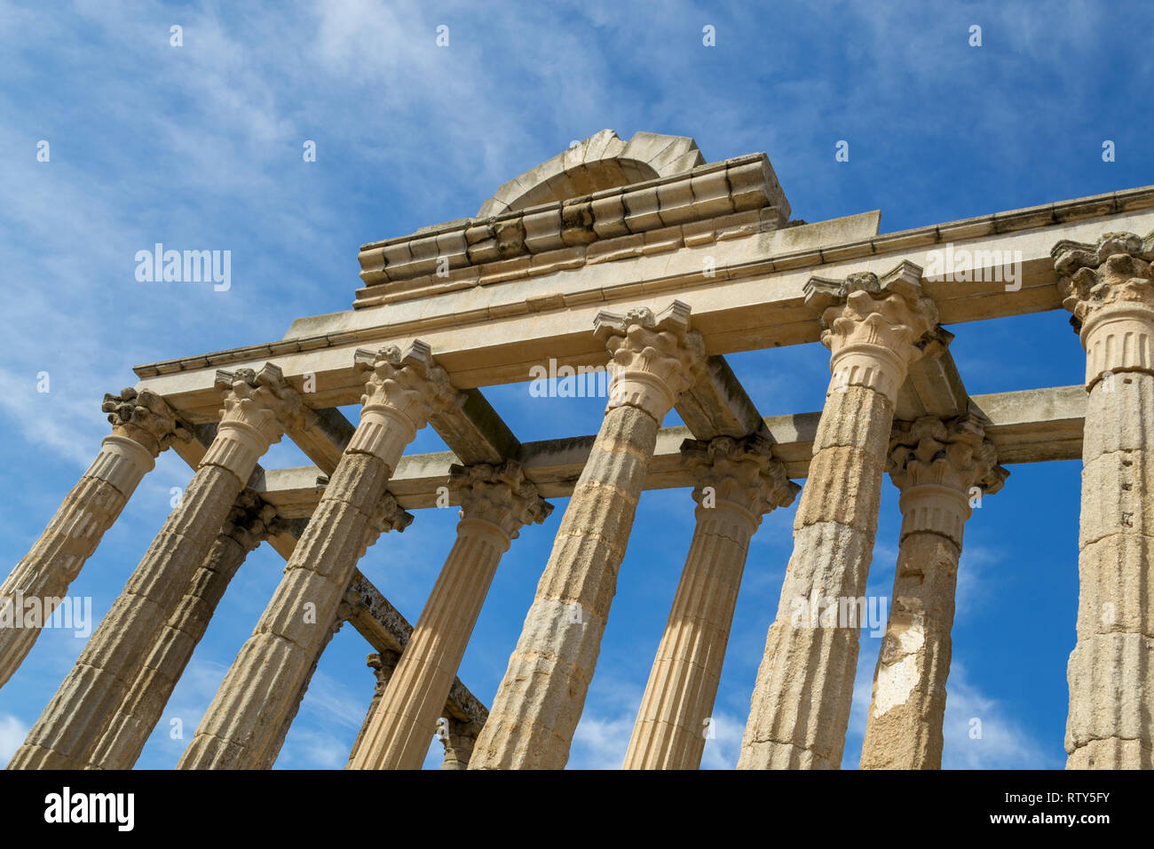 Temple in Merida (Spain) to the goddess of the hunt, Diana Stock Photo ...