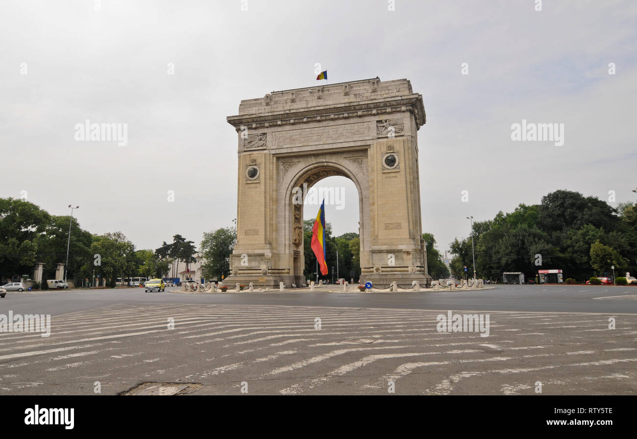Arcul de Triumf (Triumph Arc), Bucharest, Romania Stock Photo - Alamy