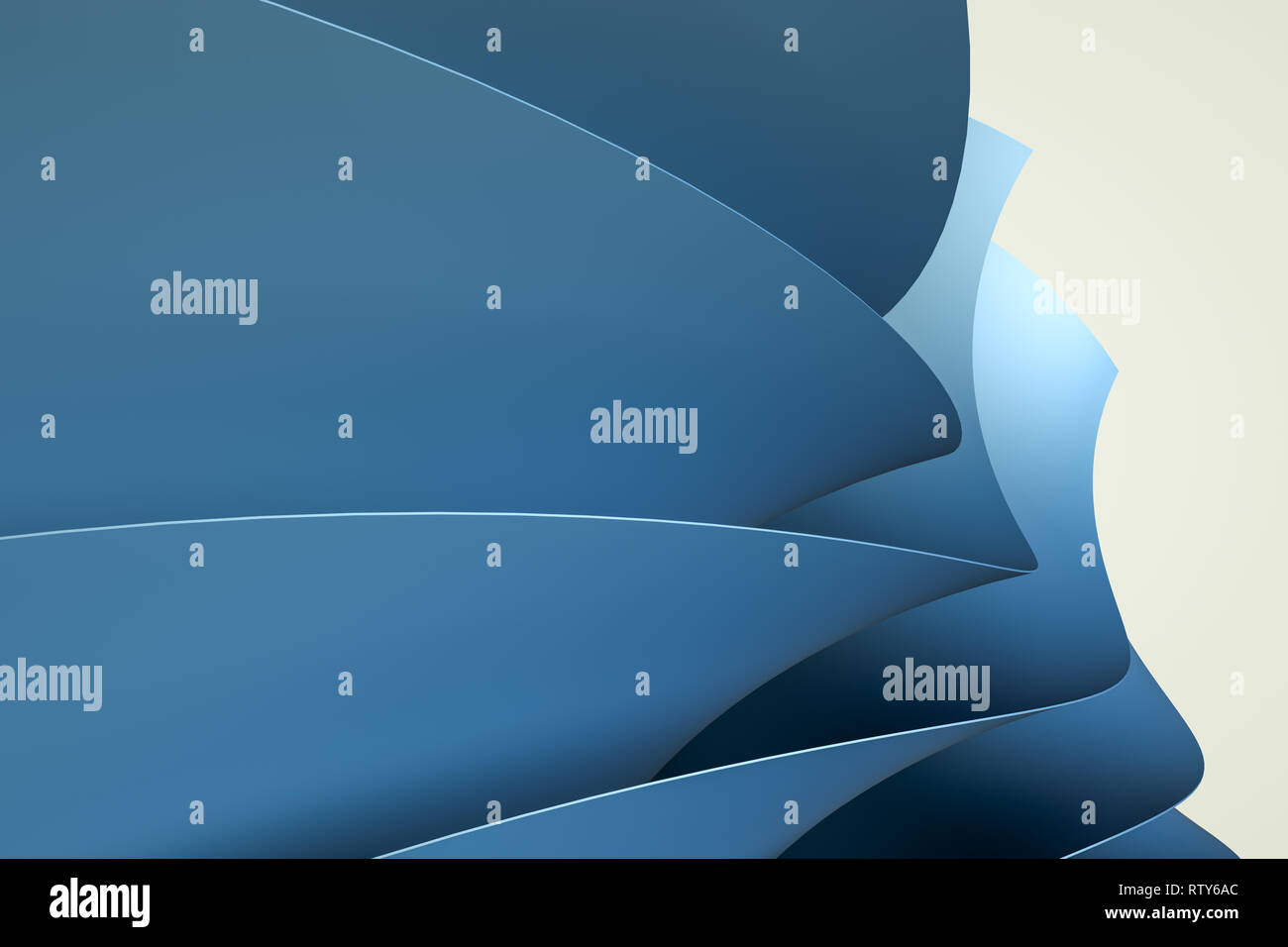 3d rendering, blue metalic surface and graphic design background Stock ...