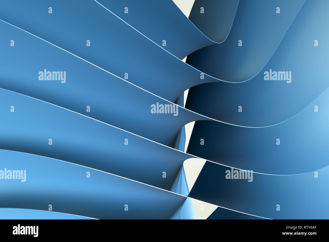 3d rendering, blue metalic surface and graphic design background Stock ...