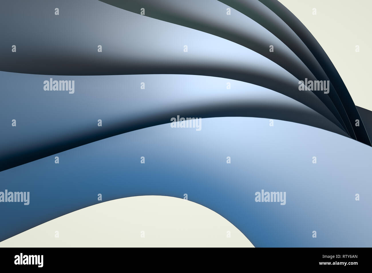 3d rendering, blue metalic surface and graphic design background Stock ...