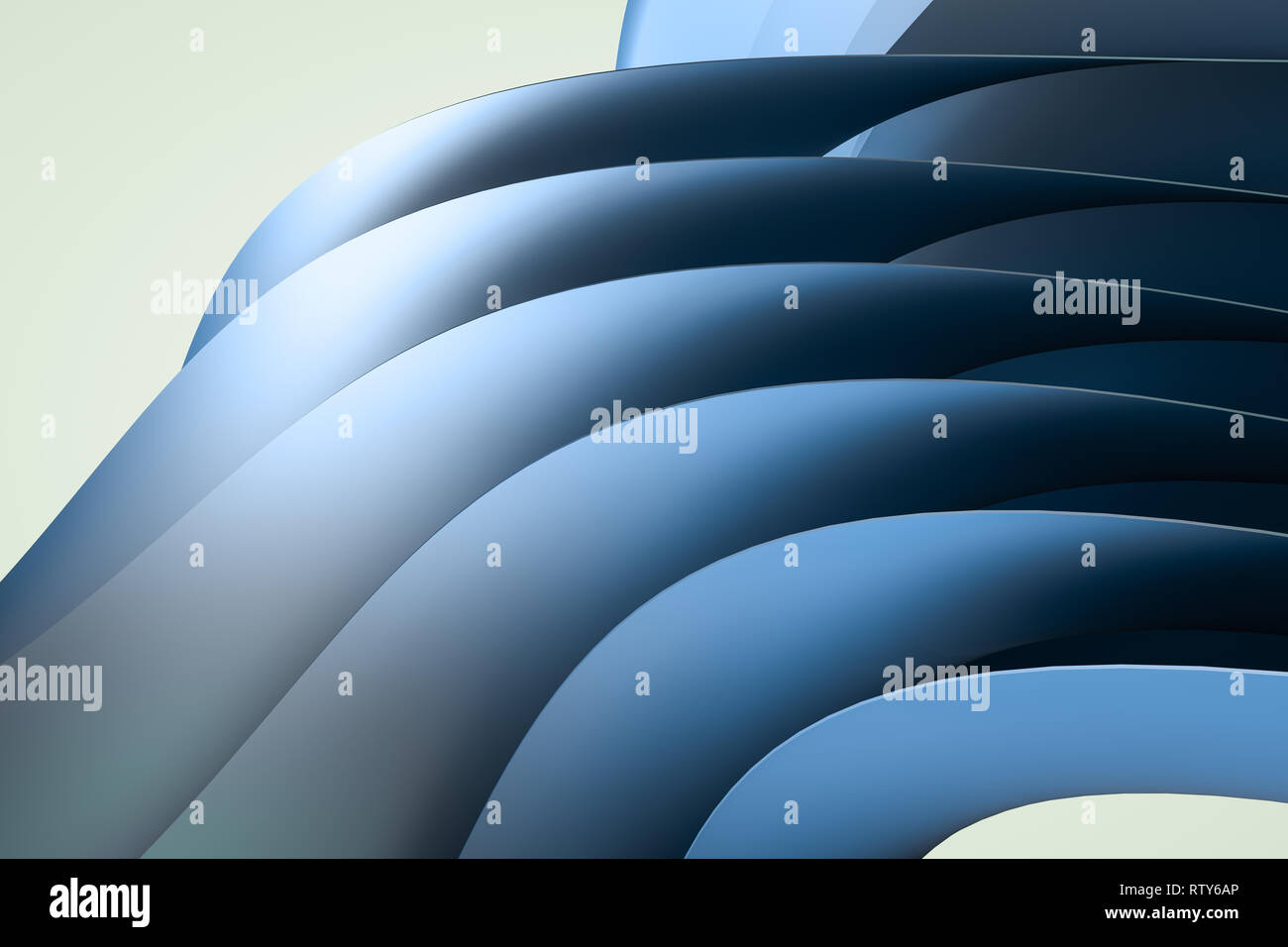 3d rendering, blue metalic surface and graphic design background Stock ...