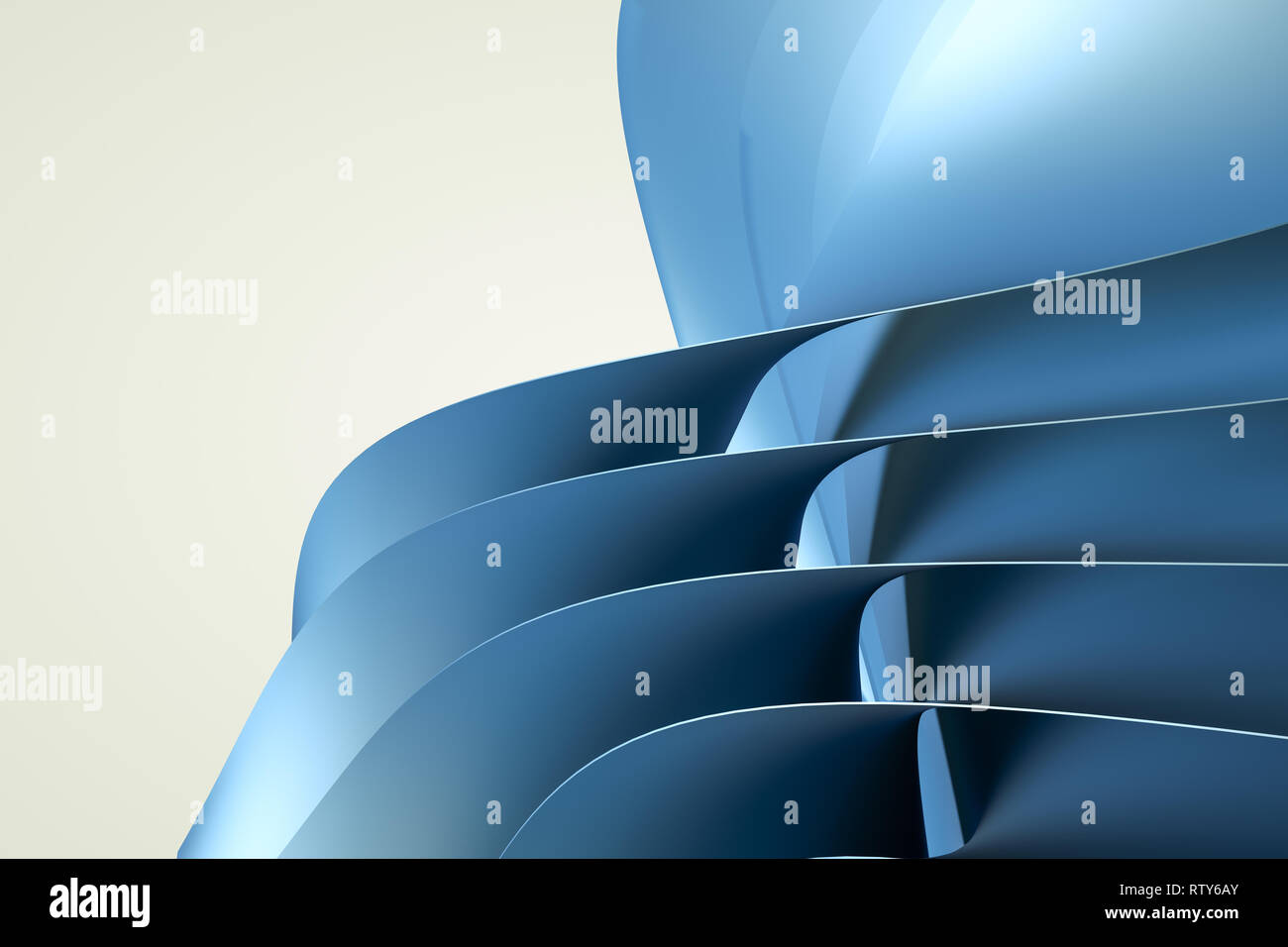 3d rendering, blue metalic surface and graphic design background Stock ...