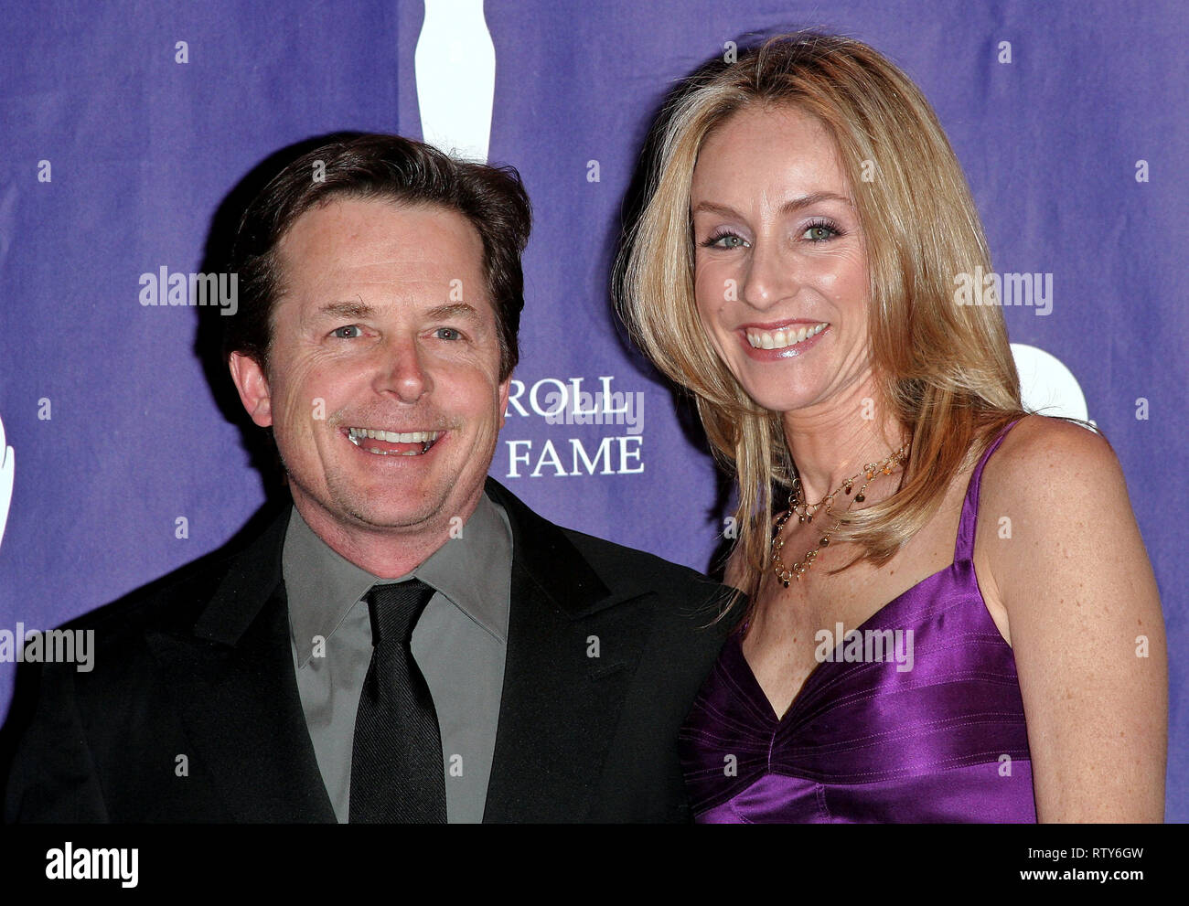 New York, USA. 10 Mar, 2008. Michael J. Fox, Tracy Pollan at The Monday ...