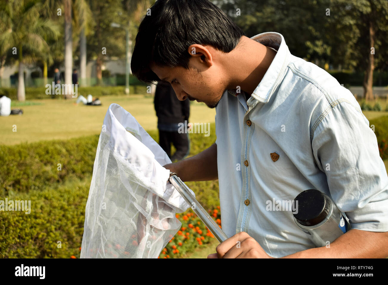 Man with insect collection hi-res stock photography and images - Alamy