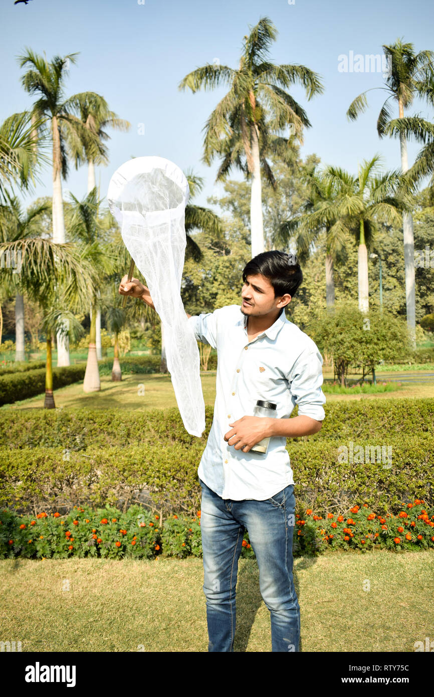 Man and insects hi-res stock photography and images - Alamy