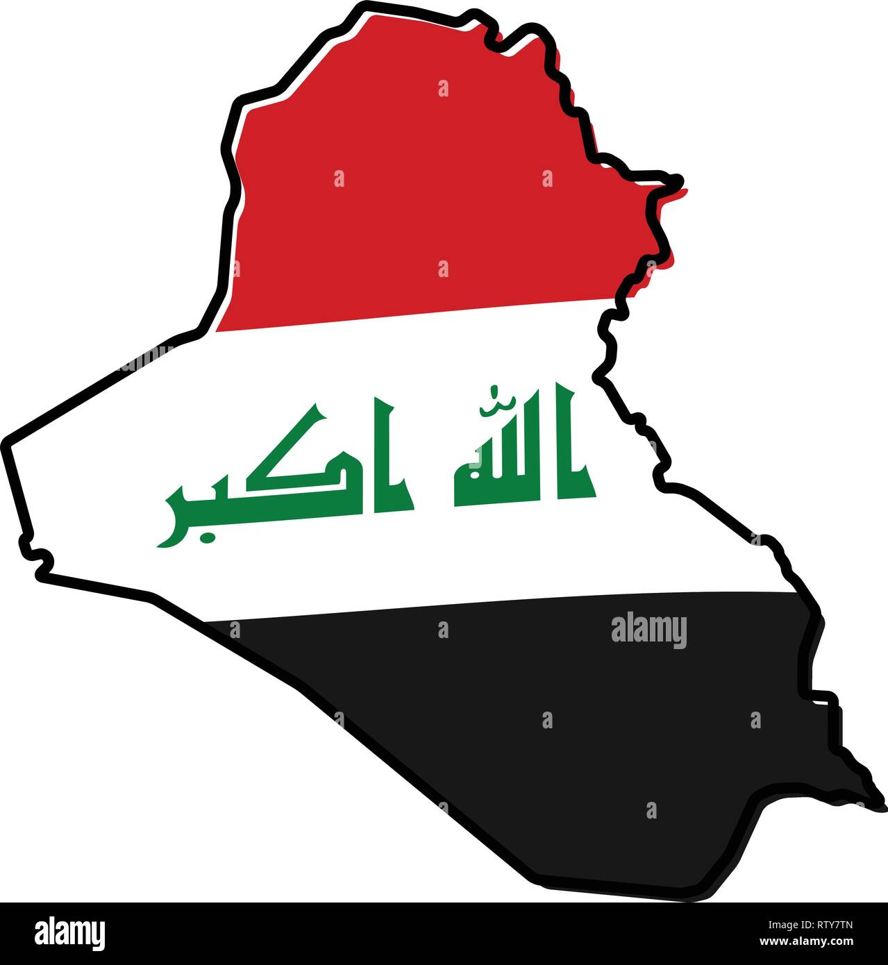 Iraq outline hi-res stock photography and images - Alamy