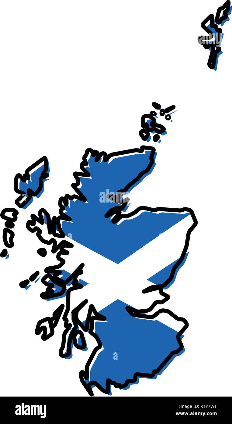 Scottish flag highlands Stock Vector Images - Alamy