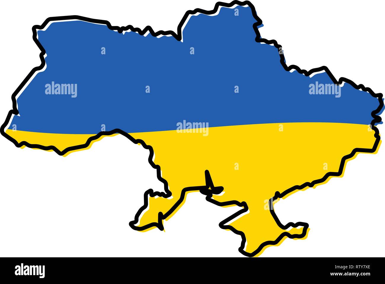 Simplified line art drawing Stock Vector Images - Alamy