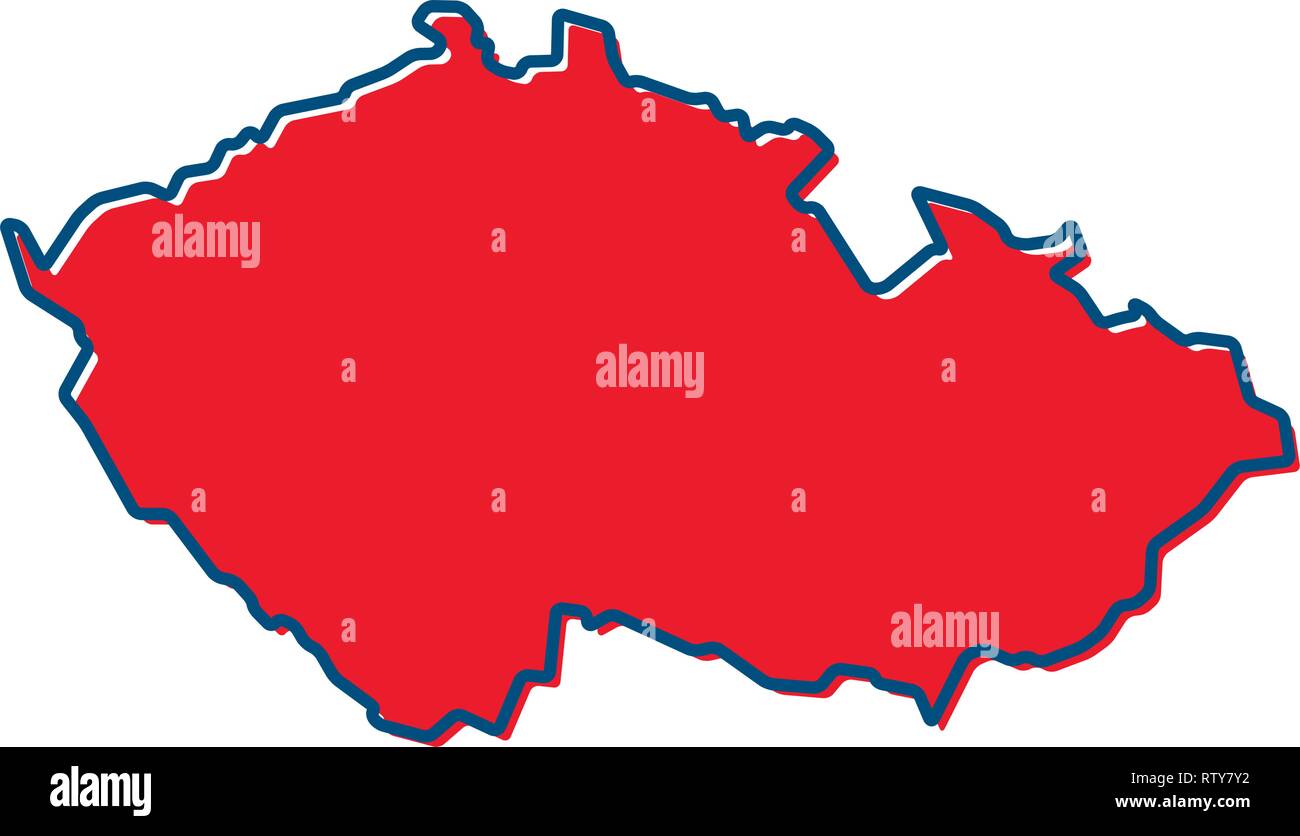 Map of czechia hi-res stock photography and images - Alamy