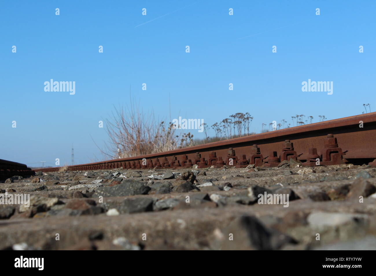 Disused railroad track hi-res stock photography and images - Alamy