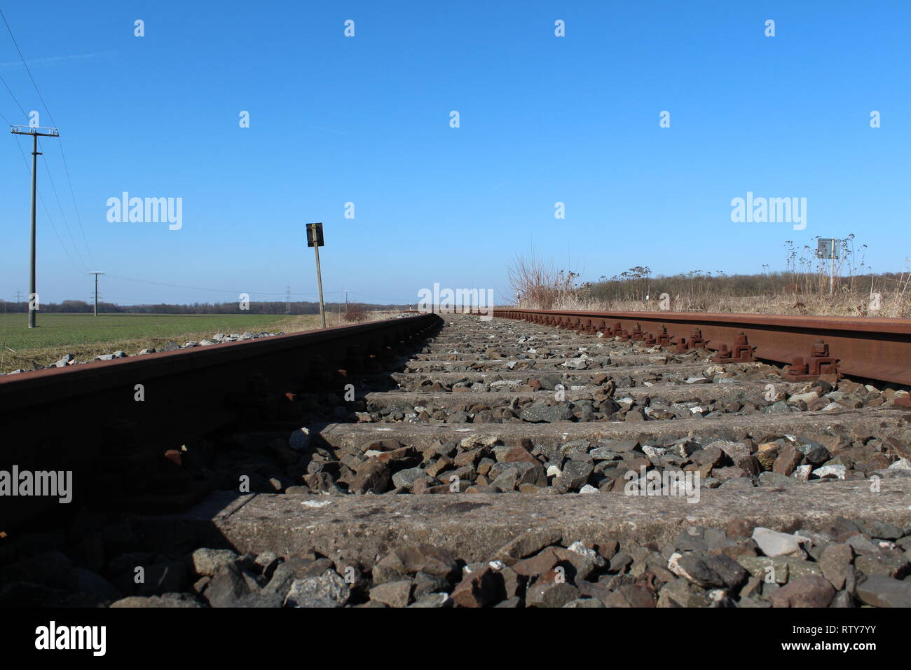 Disused railroad track hi-res stock photography and images - Alamy