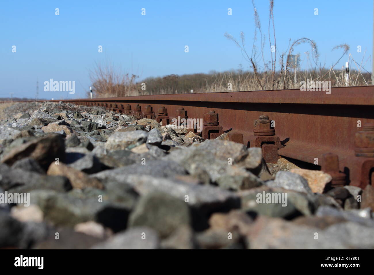Disused railroad track hi-res stock photography and images - Alamy