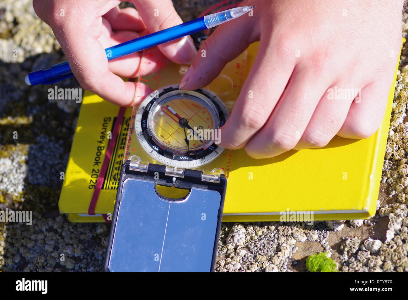 Compass clinometer hi-res stock photography and images - Alamy