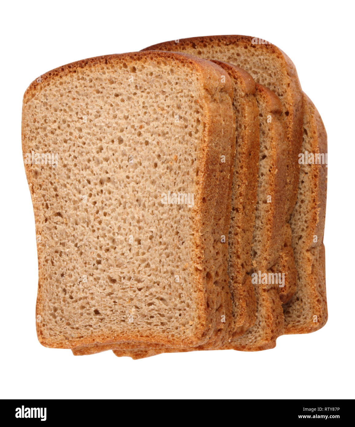 Dark Bread Isolated Stock Photo - Alamy