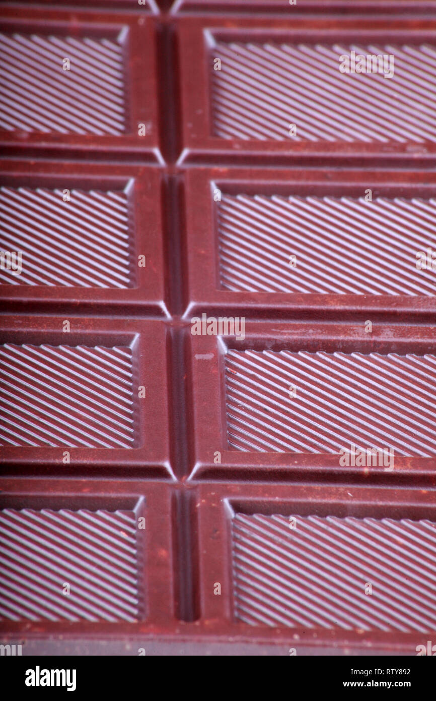 bar of brown chocolate Stock Photo - Alamy