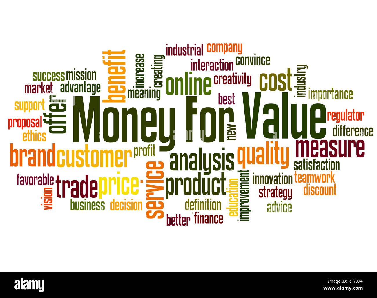 Money for value word cloud concept on white background Stock Photo - Alamy