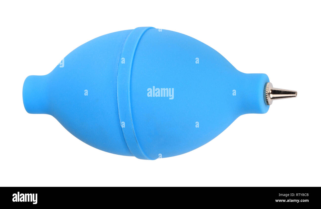 Blue Rubber Bulb Isolated Stock Photo - Alamy