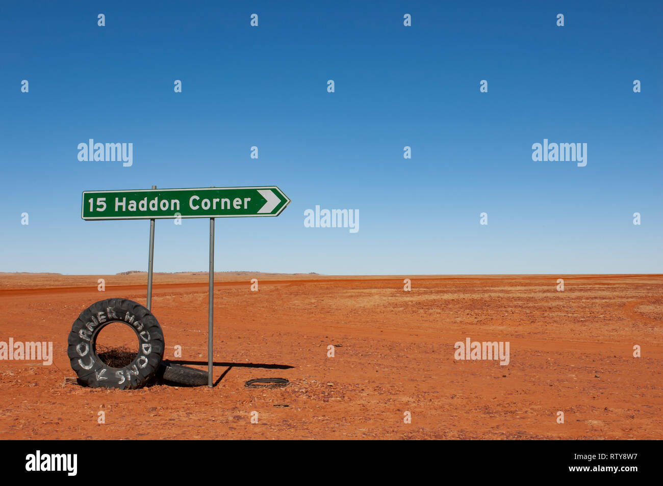 Haddon Corner, border of Queensland and South Australia, Australia ...