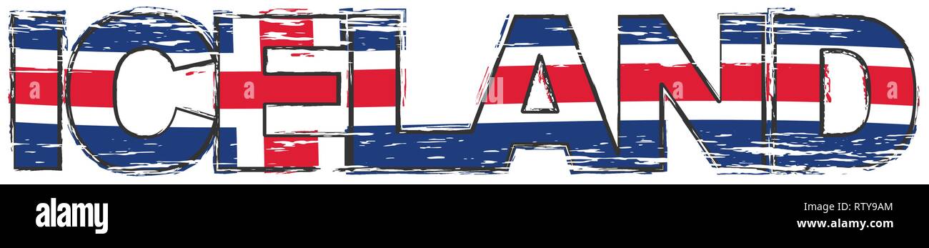 Iceland with spray Stock Vector Images - Alamy