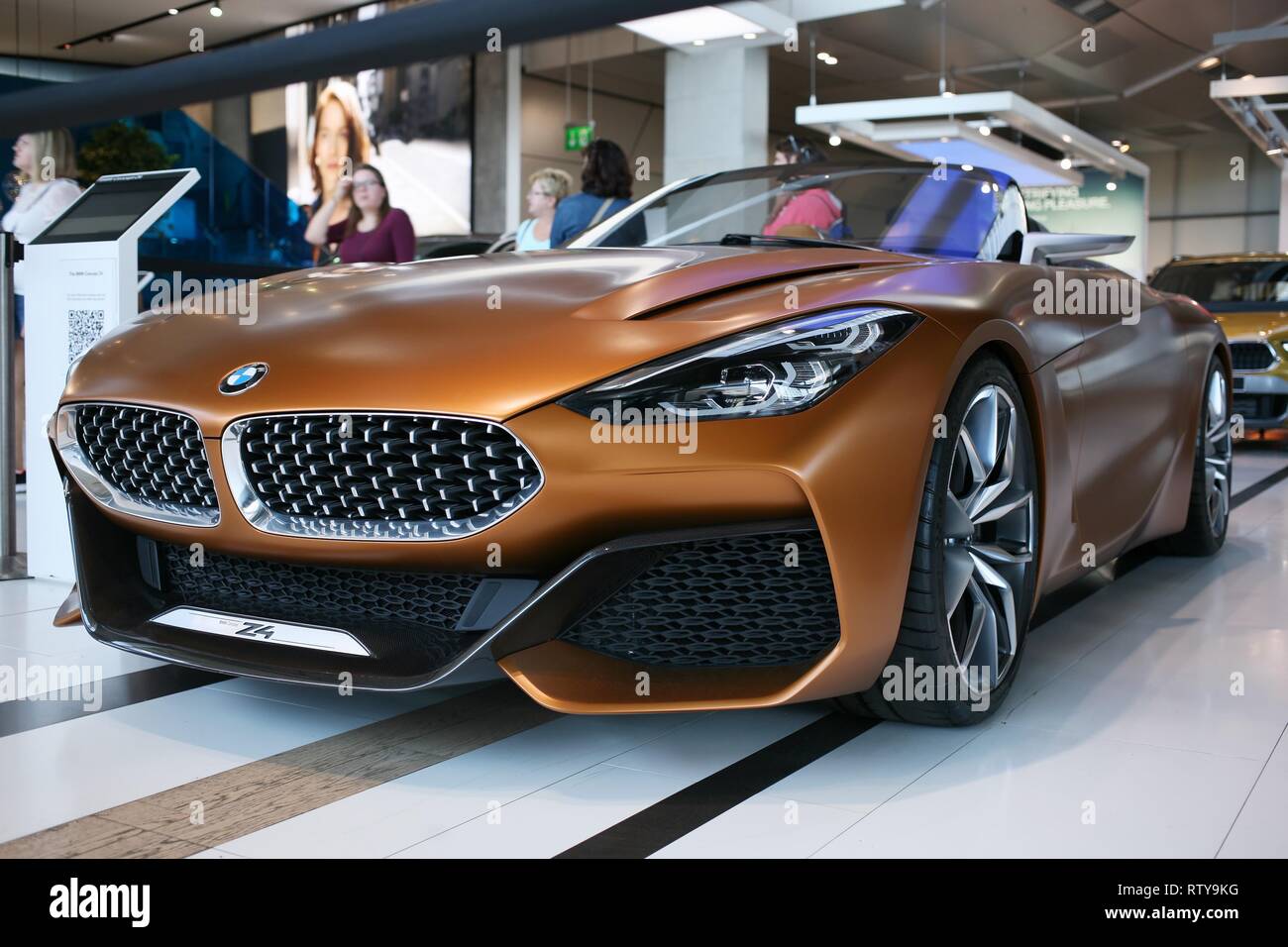The BMW car Museum in Munich Bavaria Germany Stock Photo - Alamy