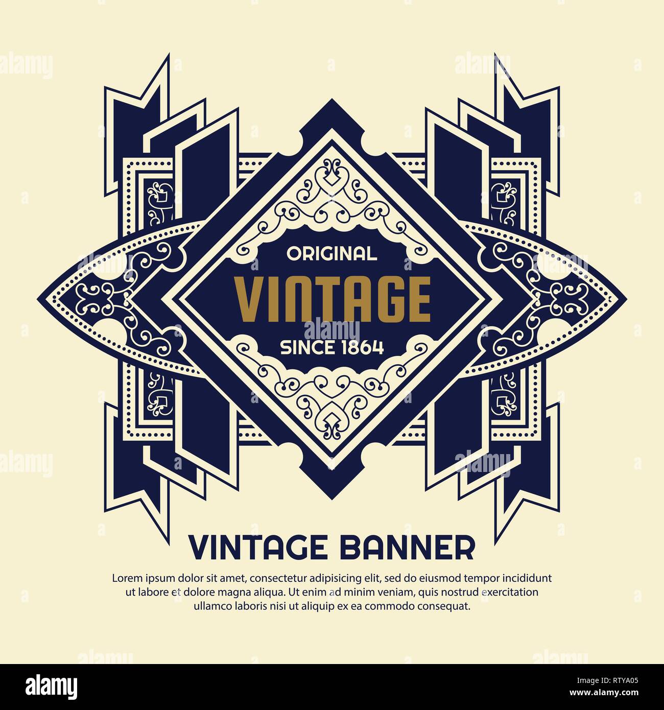 Vintage flyer background Design Template,Vector Illustration Stock ...