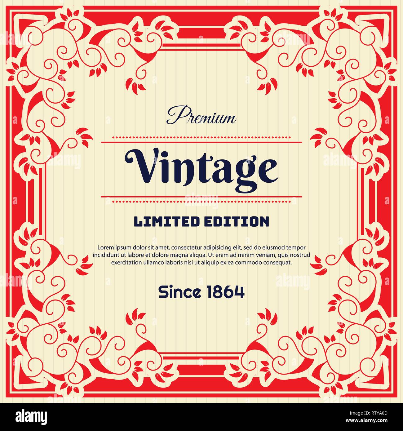 Vintage flyer background Design Template,Vector Illustration Stock ...