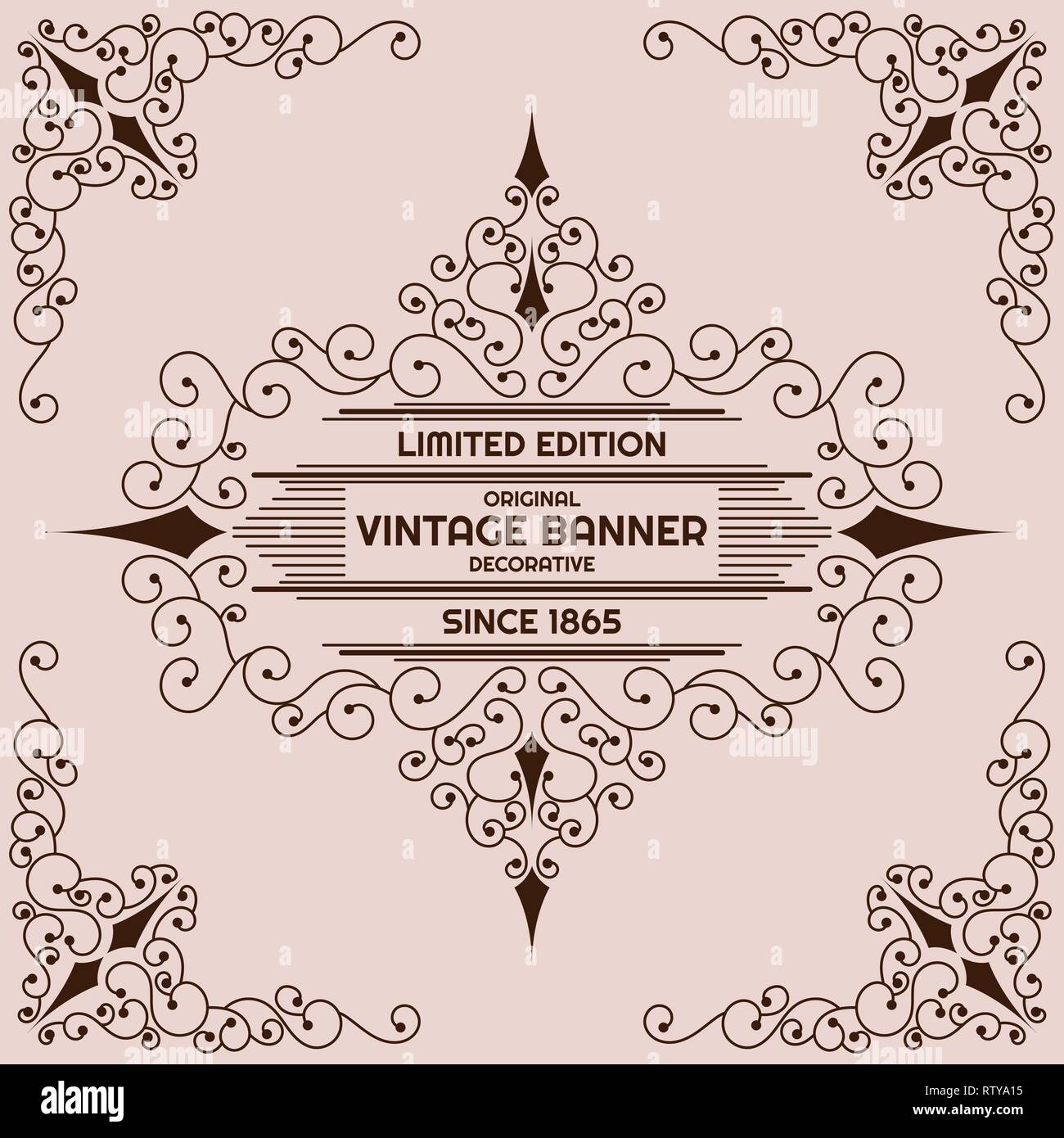 Vintage flyer background Design Template,Vector Illustration Stock ...