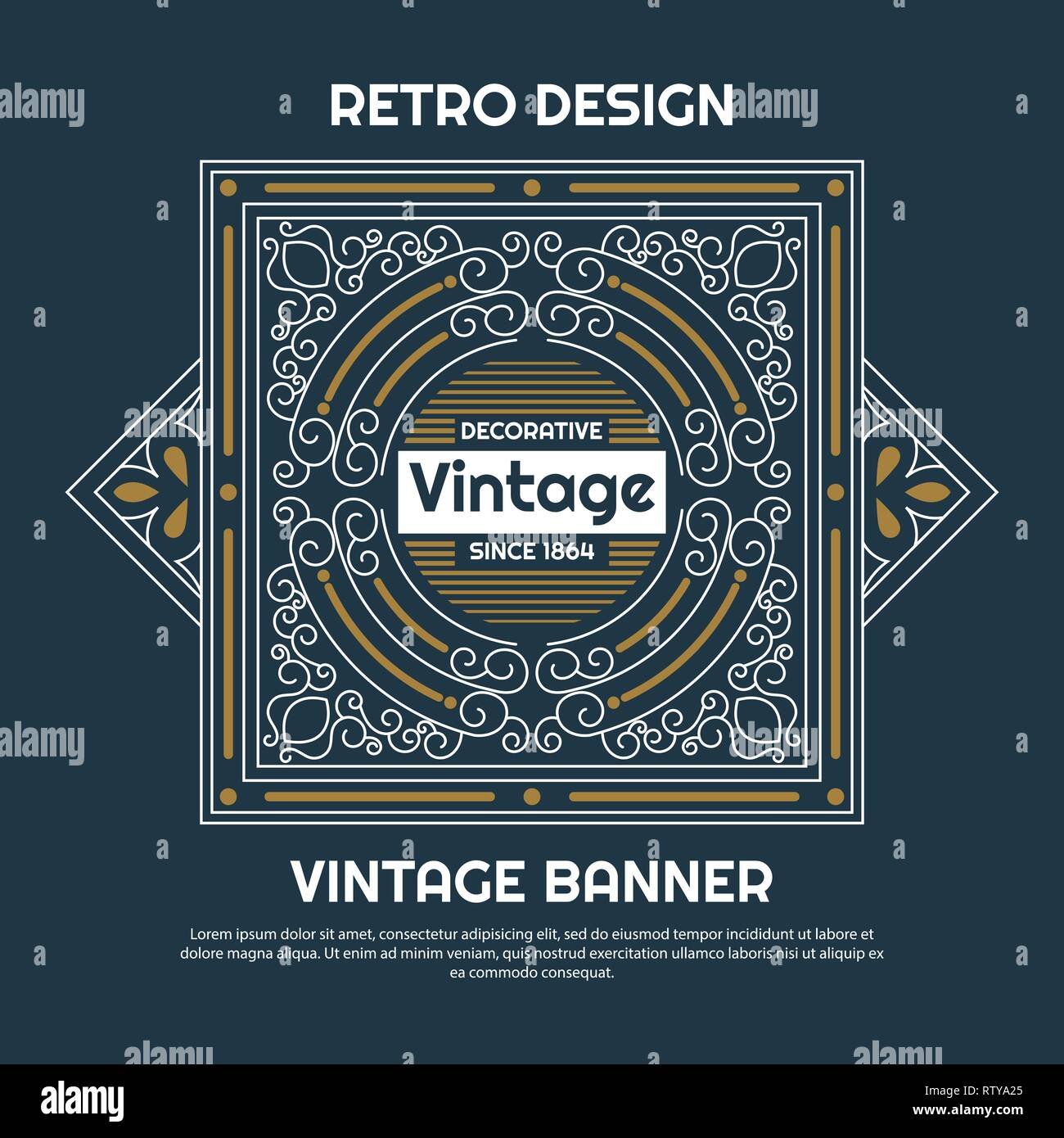 Vintage flyer background Design Template,Vector Illustration Stock ...