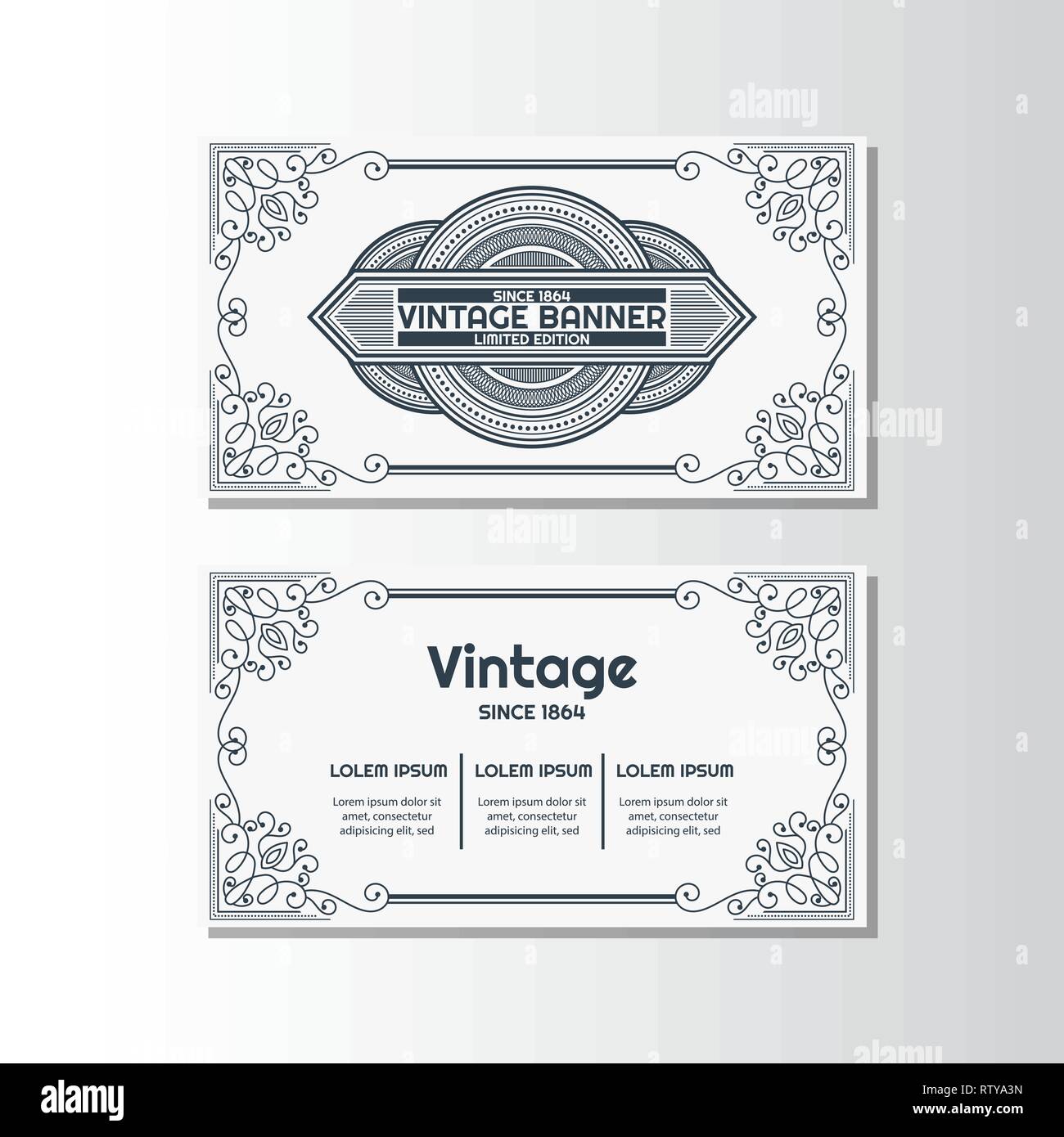 Vintage flyer background Design Template,Vector Illustration Stock ...