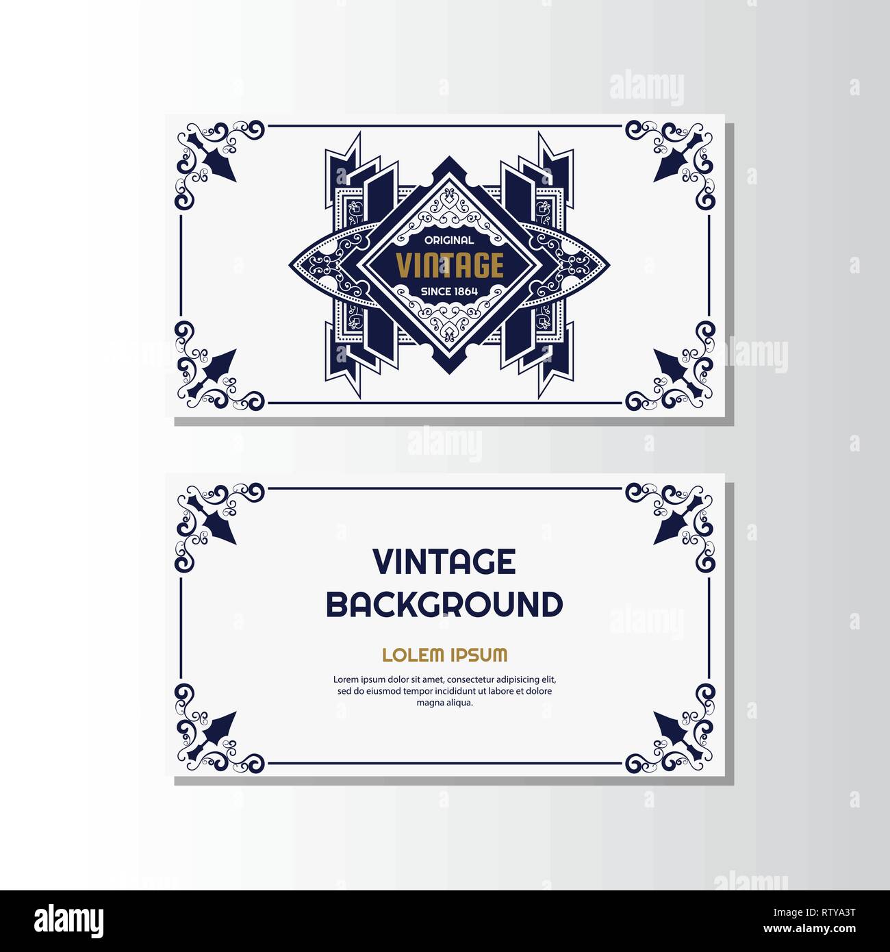 Vintage flyer background Design Template,Vector Illustration Stock ...