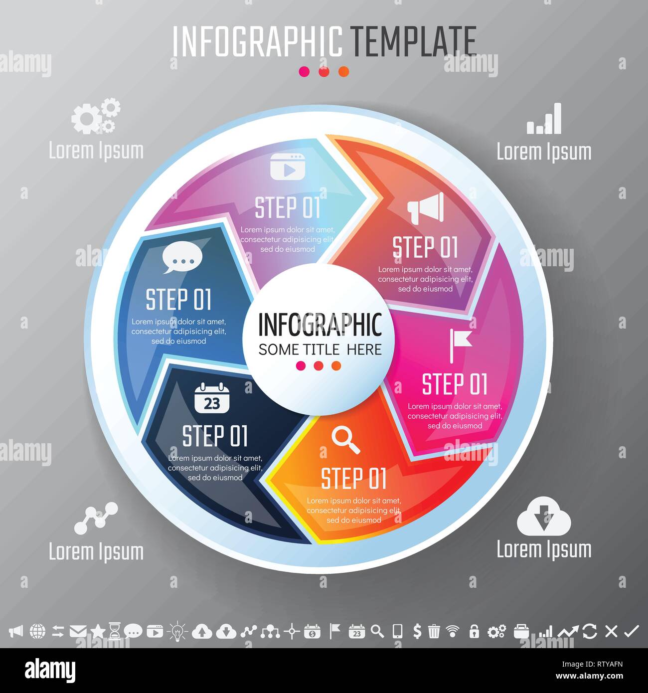 Infographics Design Template,Vector Illustration Stock Vector Image ...