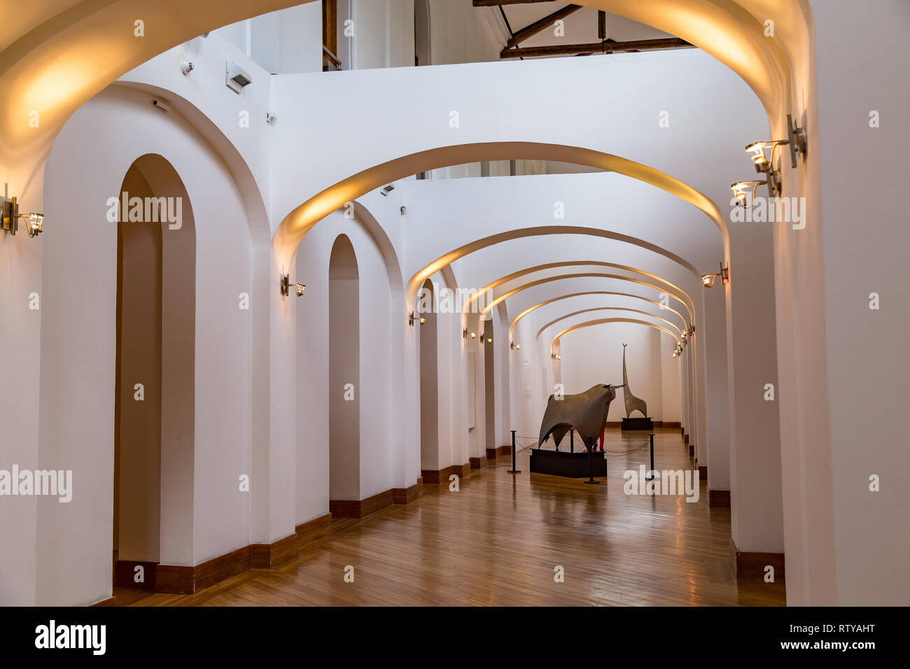 Quito, Ecuador, January 2019: Interiors of the Contemporary Art Center ...