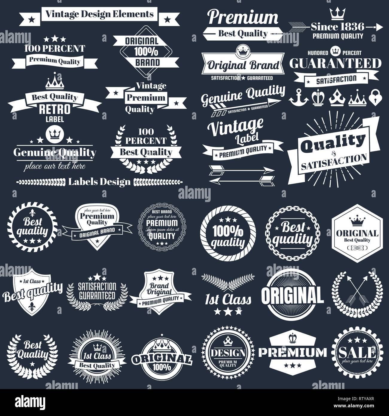 Vintage Retro Vector Logo for banner, poster, flyer Stock Vector Image ...