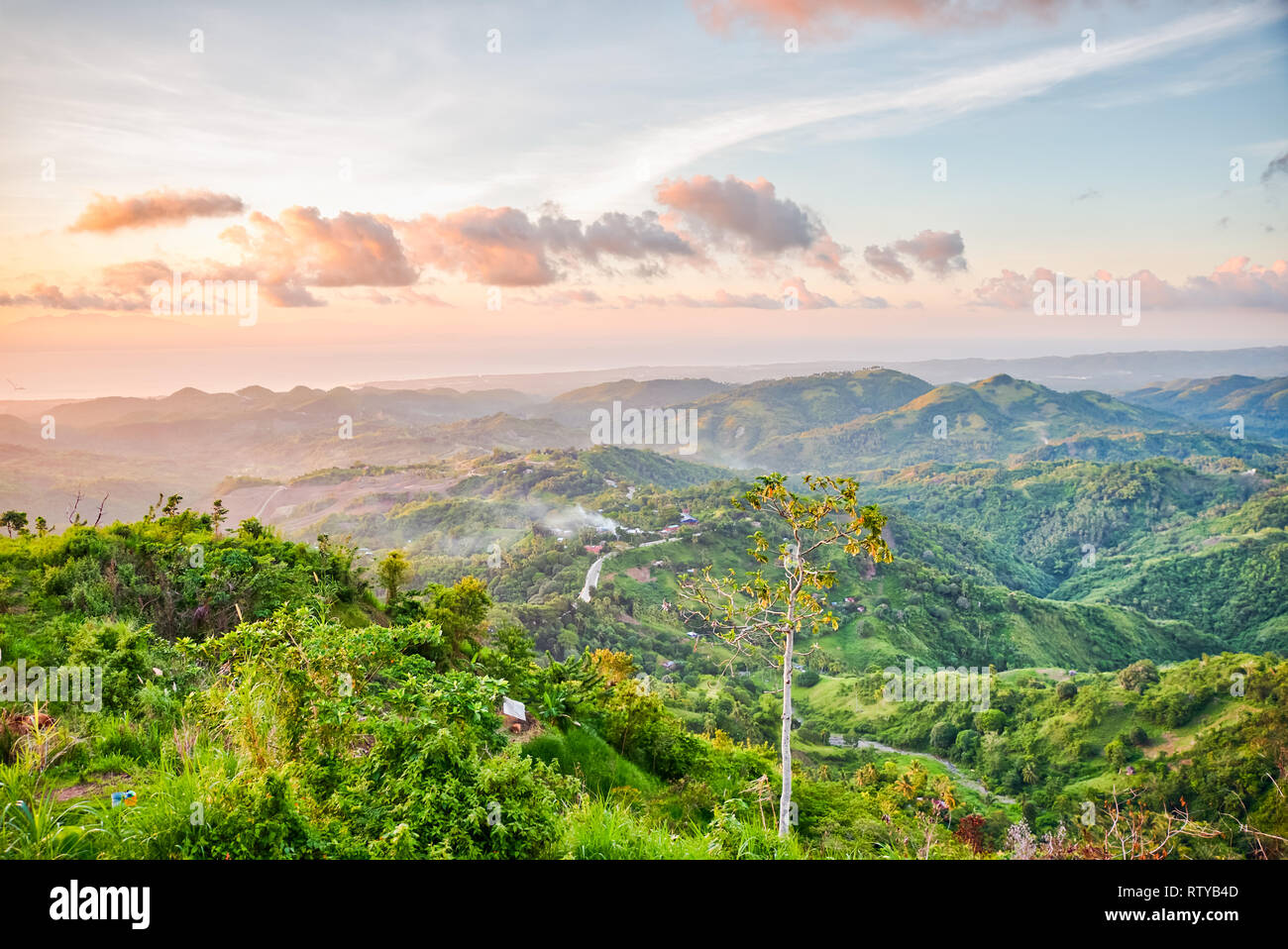Enjoying sunset at the hihgland of Balamban, Cebu, Philippines Stock ...