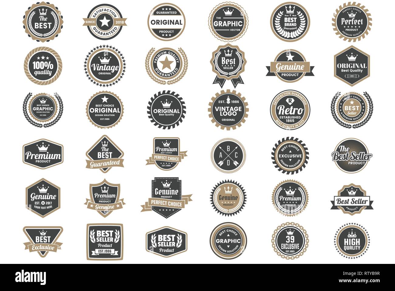 Vintage Retro Vector Logo for banner, poster, flyer Stock Vector Image ...