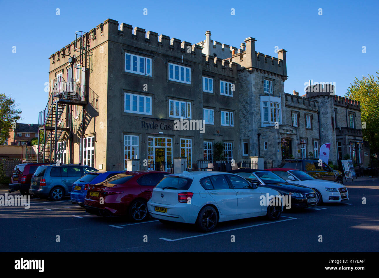 Ryde Castle, Hotel, Ryde, Isle of Wight, England, UK Stock Photo - Alamy