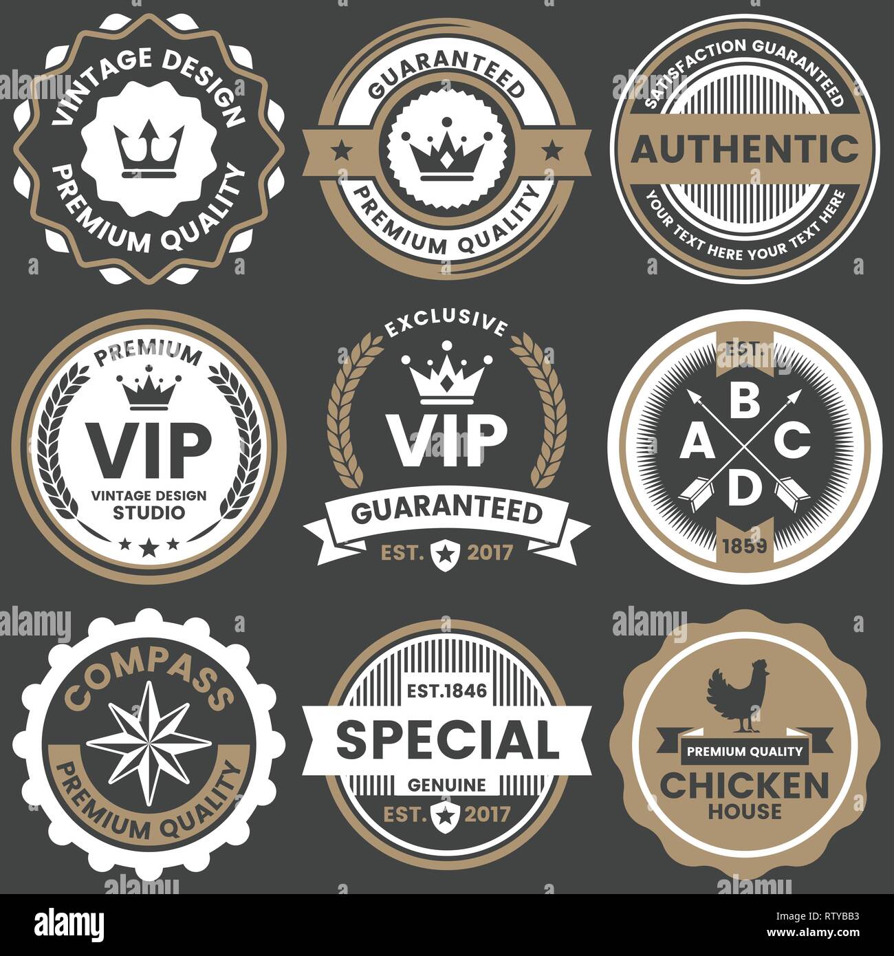 Vintage Retro Vector Logo for banner, poster, flyer Stock Vector Image ...