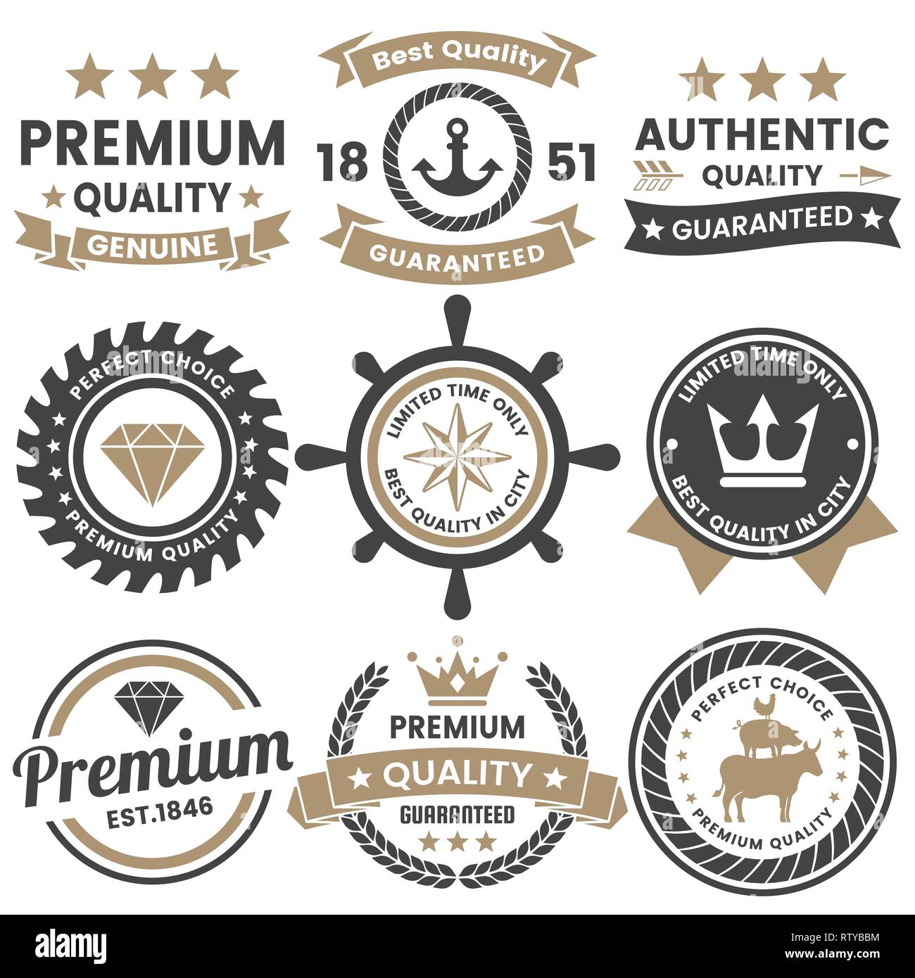 Vintage Retro Vector Logo for banner, poster, flyer Stock Vector Image ...