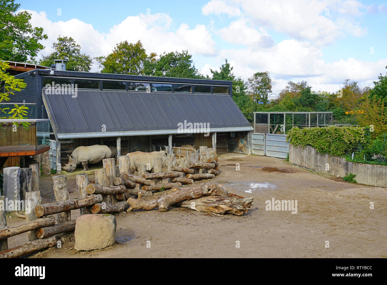COPENHAGEN, DENMARK -24 SEP 2018- View of the Copenhagen Zoo, located ...