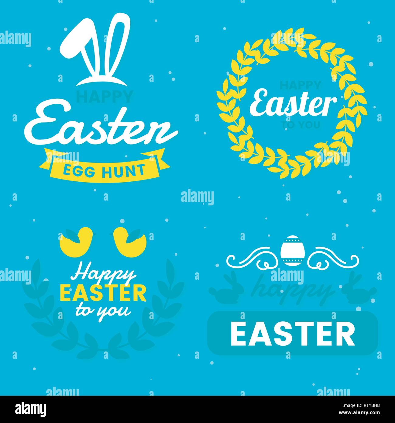 Easter Day Vector Logo for banner, poster, flyer Stock Vector Image ...