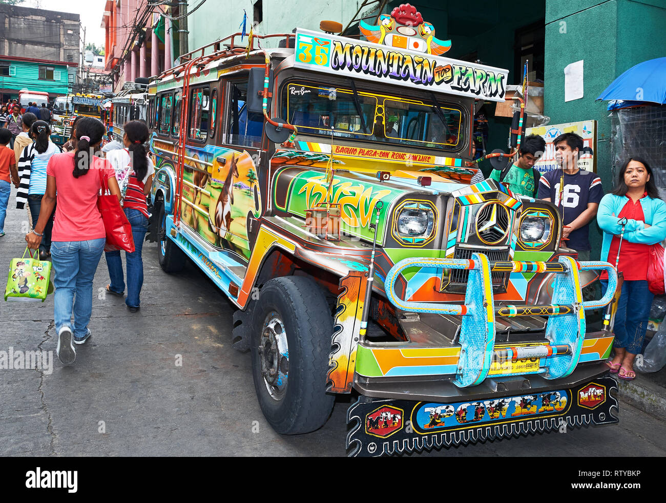 Baguio City, Benguet Province, Philippines - May 5, 2012: Front low ...