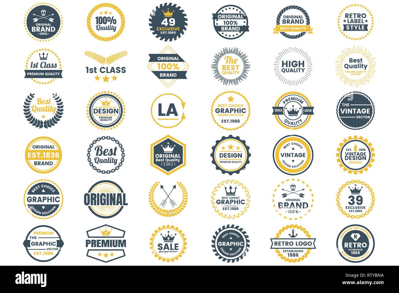 Vintage Retro Vector Logo for banner, poster, flyer Stock Vector Image ...
