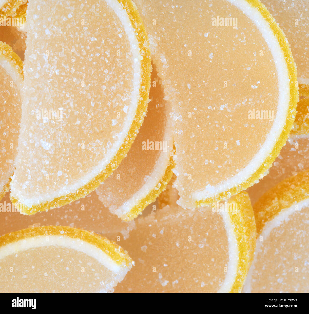 Yellow Fruit Jelly Stock Photo - Alamy