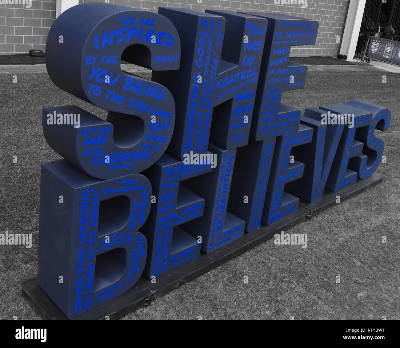 Shebelieves sign hi-res stock photography and images - Alamy