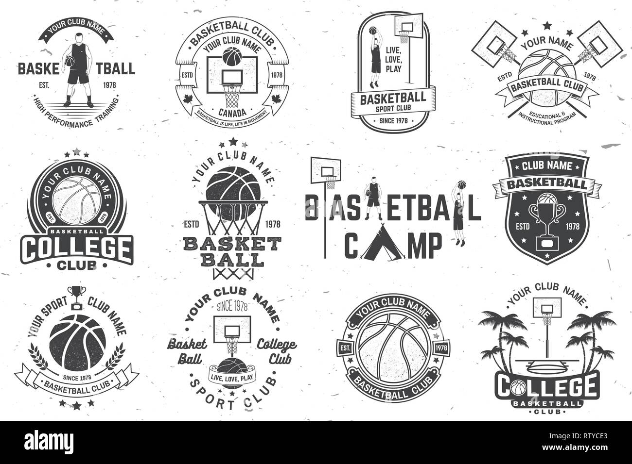 Ball and hoop concept Cut Out Stock Images & Pictures - Alamy